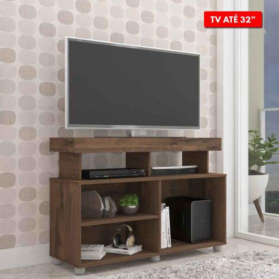 Rack Para TV 32 Polegadas Slim Permobili Café - Rack - Magazine Luiza