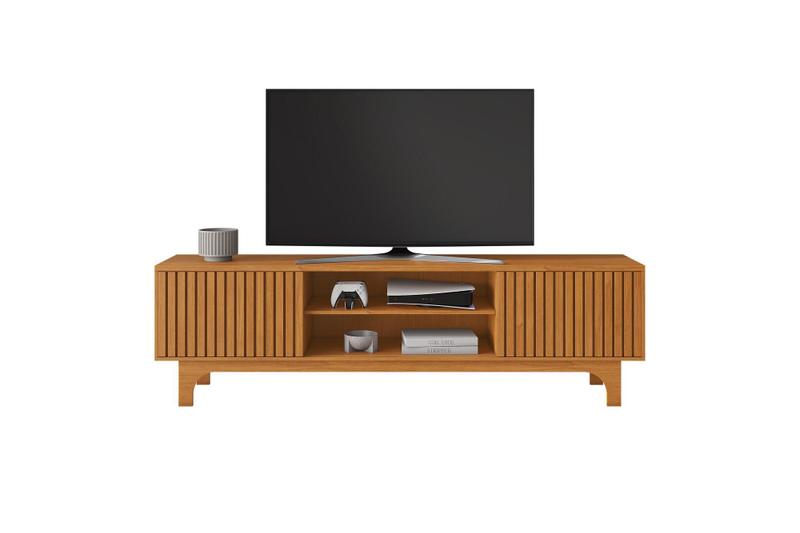 Rack Para Tv 70 Polegadas Ripado 2 Portas Trunfo Cinamomo - Mavaular - Rack - Magazine Luiza