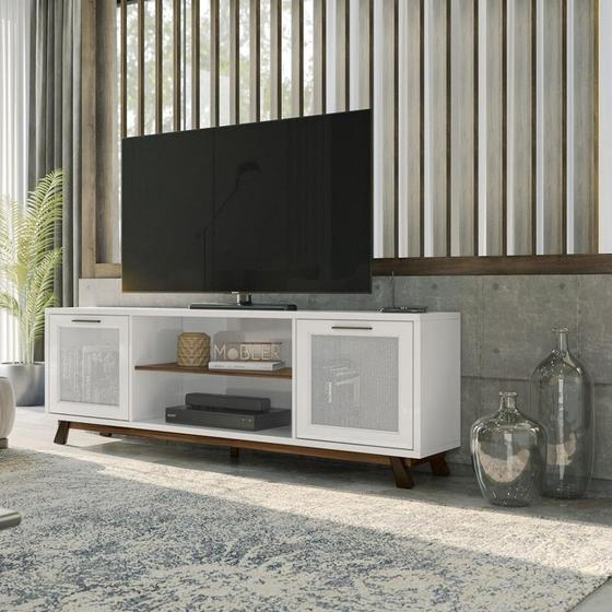 Rack para TV 75 Polegadas 2 Portas Gênesis 1.8 Mobler - Rack - Magazine Luiza