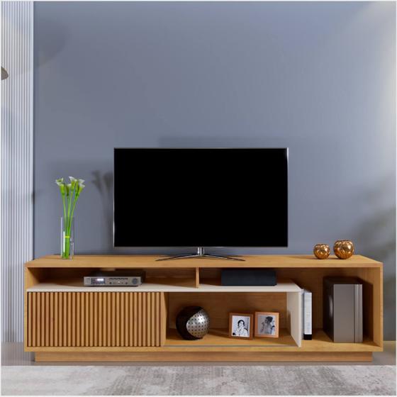 Rack Para Tv 75" Ripado 1Pt Ravena - MAVAULAR - Rack - Magazine Luiza