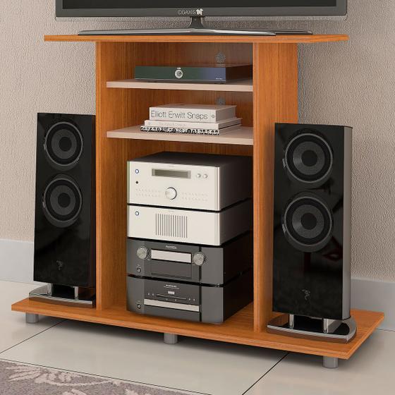 Rack para TV Até 32 Polegadas Cipó 2 Prateleiras Cinamomo/Off - Jcm ...