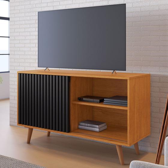 Rack para TV Até 43 Polegadas Carinho 1 Porta 1 Prateleira Cinamomo ...