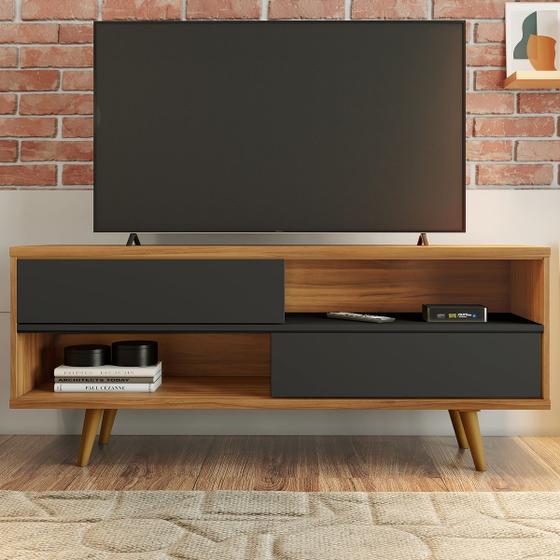 Rack Para Tv Até 50 Polegadas 2 Portas Freijó Trend/preto Nt1180 ...