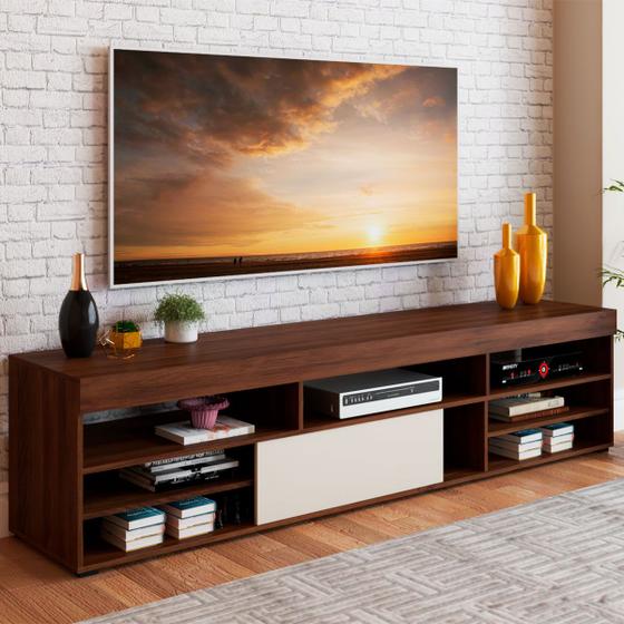 Rack Para Tv Até 55 Polegadas Celta Seda/off White - Panorama Móveis ...