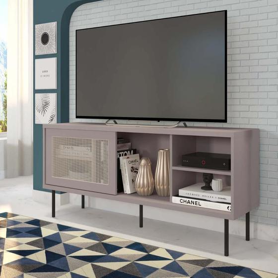 Rack para TV até 55 Polegadas Industrial 136cm em BP Porta Telada Multiverso - Caemmun - Rack ...