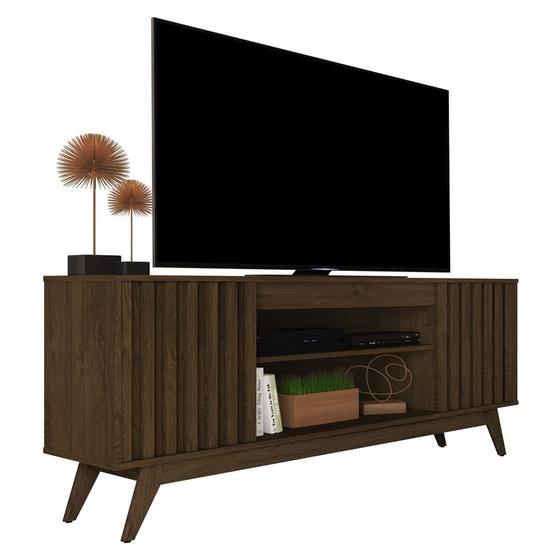 Rack Para TV Até 60" Malibu Wood Giga - Cedro Madeira/Ripado - Germai ...