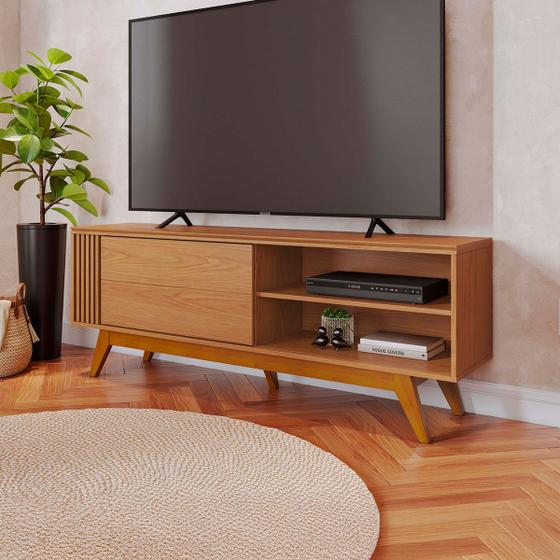 Rack para TV Até 60 Polegadas Otawa 1 Porta Ripado Freijó - Colibri ...