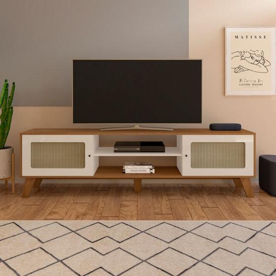 Rack para TV até 75 Polegadas 2 Portas Charlotte Artely - Rack ...