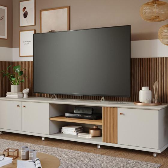 Rack Para Tv de Até 65" Polegadas Bancada Riviera 100% MDF Off White ...