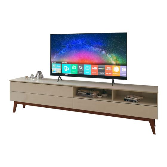 Rack Para Tv Sala 65 Polegadas Largura 180 Cm Altura 55 Cm Pé Palito 3 ...