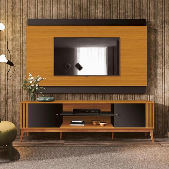 Rack Ripado 2 Portas com Painel para Tv até 75 Polegadas Grécia 200cm ...