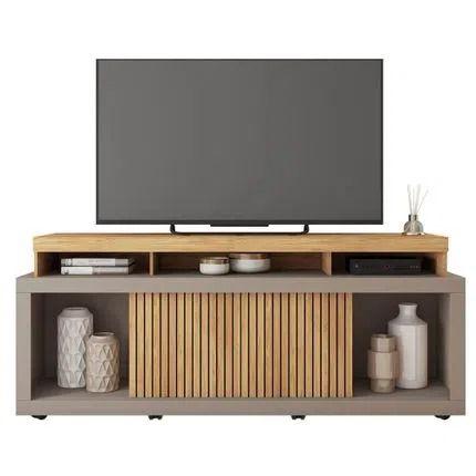 Rack Ripado Tv Até 70 Polegadas 2 Portas Correr Aegon Buriti / Fendi - Caemmun - Rack - Magazine ...