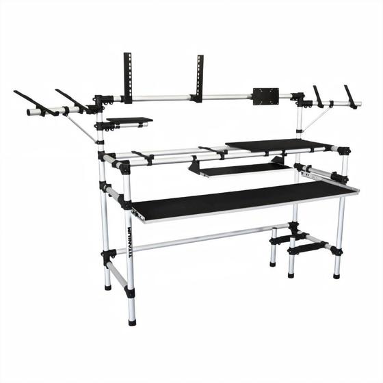Rack Titanium RS345 Com Gaveta Para Teclado, Barras Para Periféricos e ...