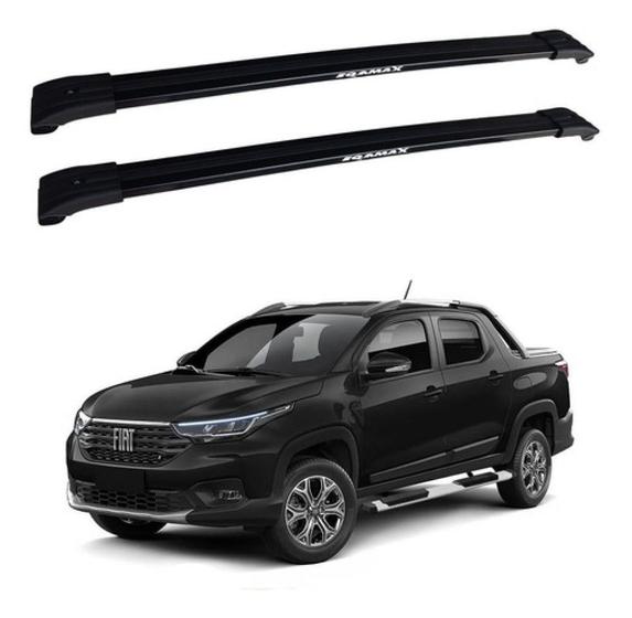 Rack Travessa Larga Fiat Strada 2021 Eqmax Alumínio Preto - Rack e ...
