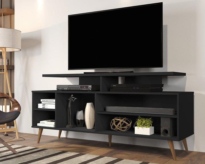 Rack Viena Preto/Canela - Carmolar - Rack - Magazine Luiza