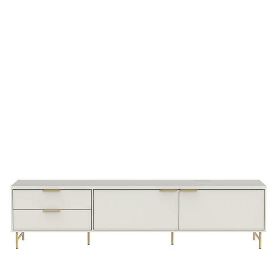 Rack Yves 220 cm - Off White Fosco c/ Dourado - Província - Rack ...