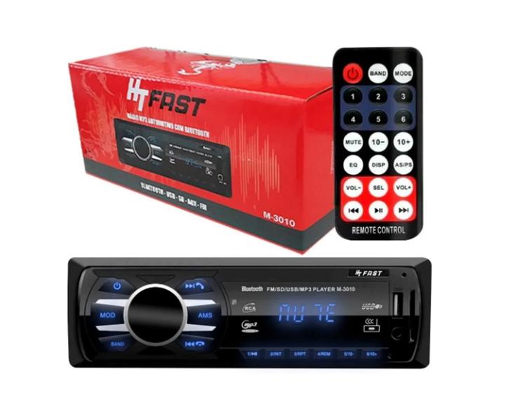 Rádio Automotivo Usb Bluetooth - HT FAST - Som Automotivo - Magazine Luiza