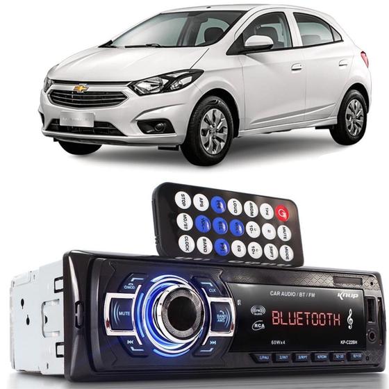 Rádio Bluetooth Aparelho De Som Carro Automotivo 240W Gm Onix Prisma Sd ...