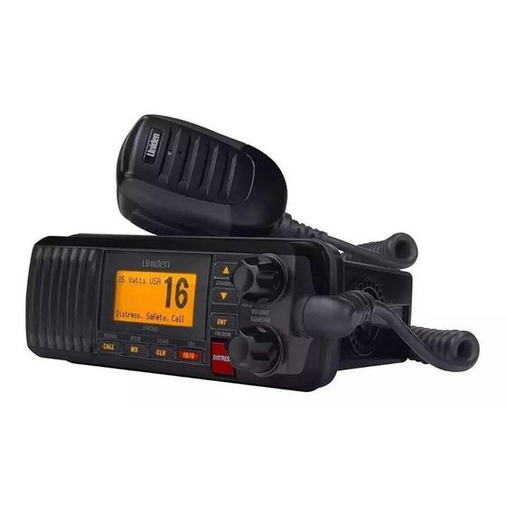 Radio Comunicador Vhf Uniden 16 Canais Preta Prova De Água - Rádio ...