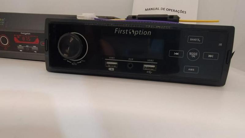 Radio de carro Bluetooth 7 cores Usb Aux Sd automotivo - FIRST OPTION ...