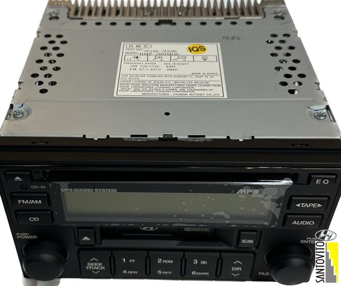 Radio Hyundai Tucson 2005/2016 Cassete Am Fm Cd Mp3 Original (1631 ...