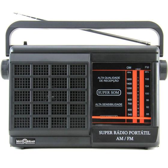 Rádio Motobrás RM-PFT22AC 2 Faixas AM FM - Motobras - Rádio Portátil ...