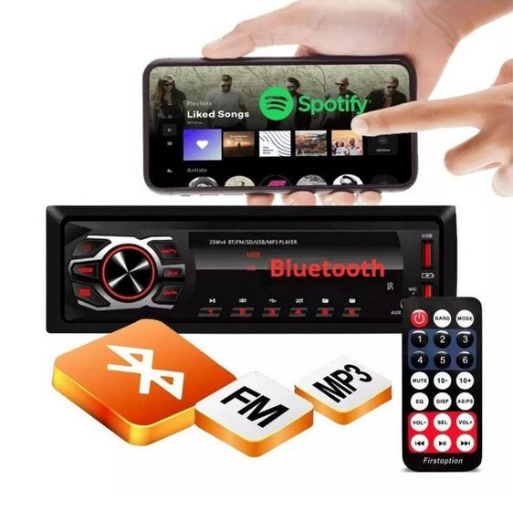 Radio Mp3 Caminhao Volkswagen Worker Titan Bt Usb Fm Sd 24 v - Firts ...