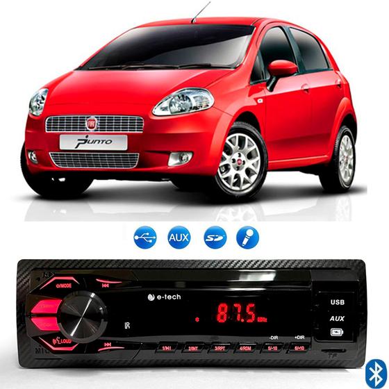 Radio Mp3 Som Automotivo Bluetooth Usb Cartão Sd Fiat Punto - E-TECH - Som Automotivo - Magazine ...