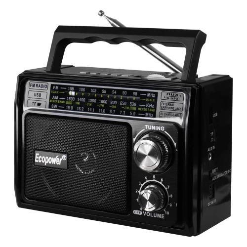Radio Portatil Ecopower EP-F35B USB/SD/Aux BLK - Rádio Portátil ...