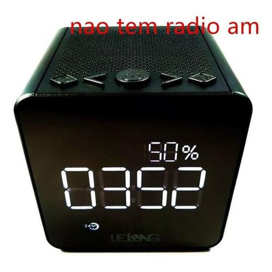 Radio Relógio Digital Bluetooth Usb Cartão Sd Am/fm Le-673 - MKB ...