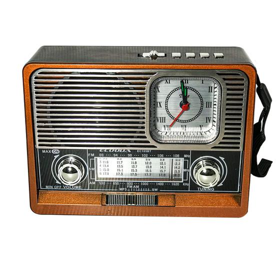 Radio Retro Antigo Vintage Am Fm Bluetooth Qualidade Barato Madeira ...