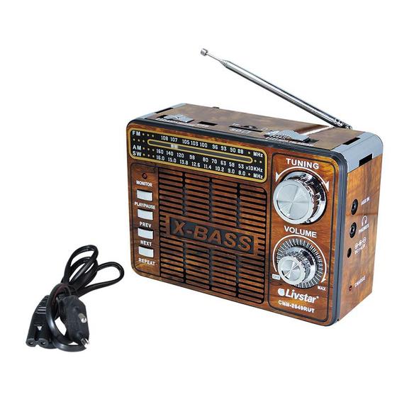 Radio Retro Cnn 2649 Am E Fm Com Entrada Usb E Cartão Sd - Livstar ...