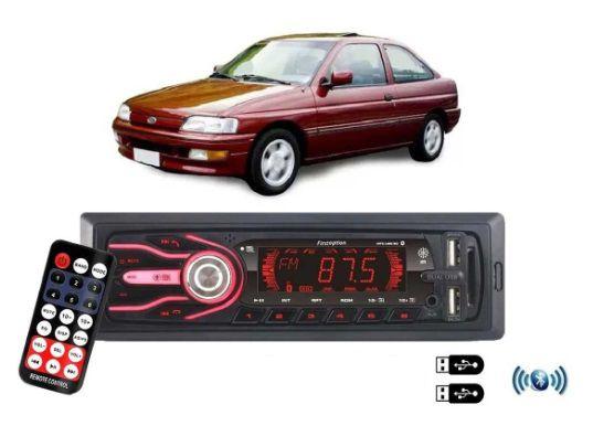 Rádio Som Automotivo First Option Mp3 6624 Bluetooth Usb Sd Ford Escort ...