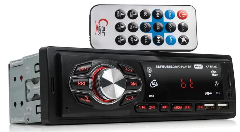 Rádio Som Mp3 Player Automotivo Carro Bluetooth Fm Sd Usb Controle - knup - Som Automotivo ...