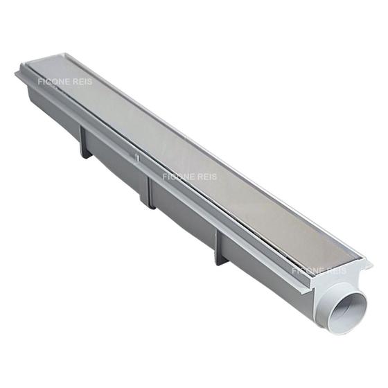 Ralo Linear Sequencial 5x50 Inox Oculta Polida Com Tela Anti Insetos - Ficone Decor - Ficone ...
