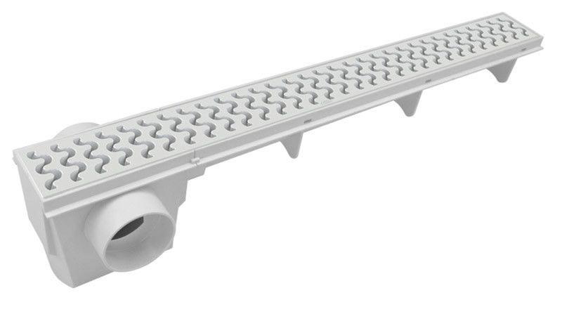 Ralo linear sifonado com grelha branca 50cm - amanco - Ralo / Grelha ...