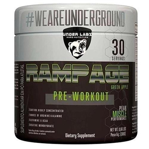 Rampage Pré-Workout Under Labz - 300G Maçã Verde - Pré Treino ...
