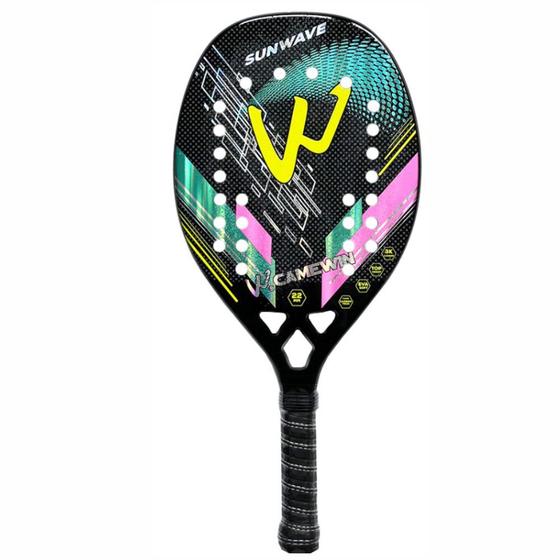 Raquete Beach Tennis Tenis Praia Camewin Carbono 3k Sunwave ...
