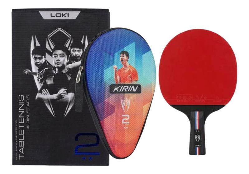 Raquete Classineta 2 Estrelas Loki K2 Tenis Mesa Ping Pong Aprovado ITTF + Raqueteira - Raquete ...