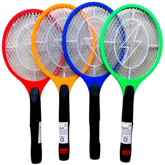 Raquete Elétrica Mata Mosquito Dengue Pernilongo Inseto Recarregável ...