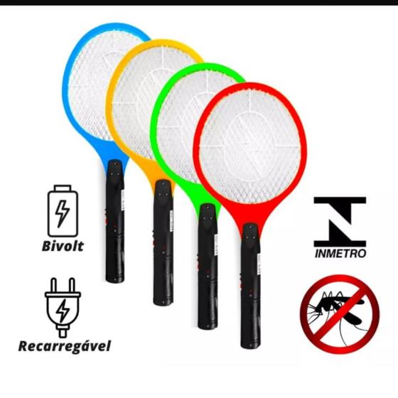 Raquete Mosquito Recarregável Mata Dengue Insetos Pernilongo - Eco's ...