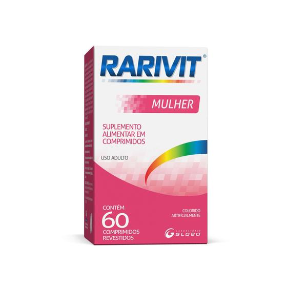 Rarivit Mulher Suplemento Vitaminico 60 Comp - Laboratório Globo ...