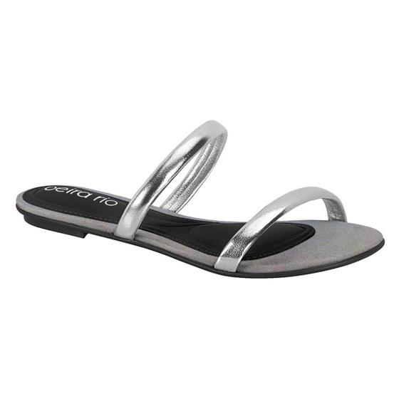 Rasteira Beira Rio Metalizada - Rasteirinha Feminina - Magazine Luiza