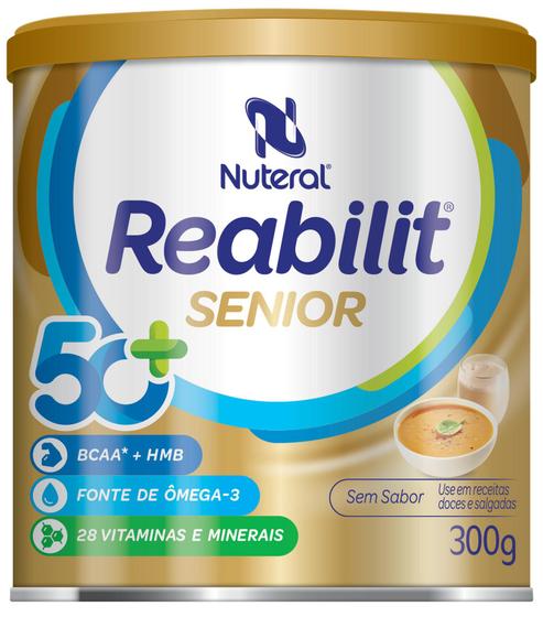 REABILIT SENIOR 50+, Lata com 300g. - NUTERAL - Complemento Alimentar ...