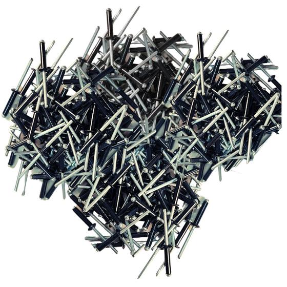 Rebite Pop de Repuxo Preto 310 - 3,2 x 10mm Caixa 1000 Und - NEW-FIX ...