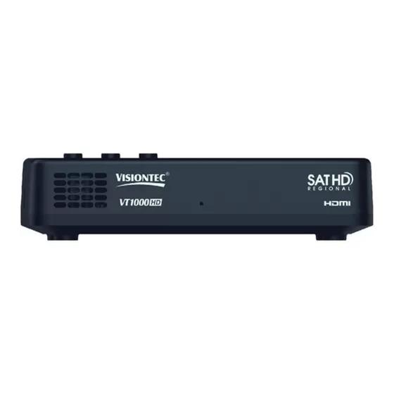 Recepitor Digital Parabólica Sat HD Visiontec VT1000 - Receptor ...