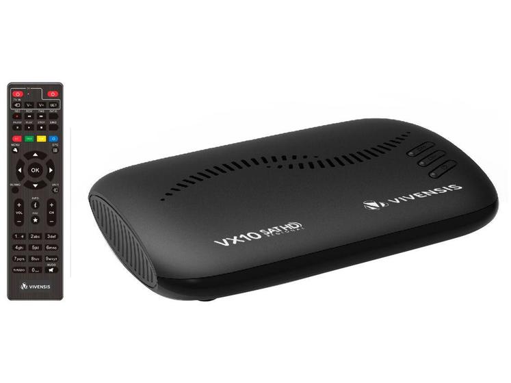 Receptor de TV Digital Vivensis VX10 SAT HD - Receptor - Magazine Luiza