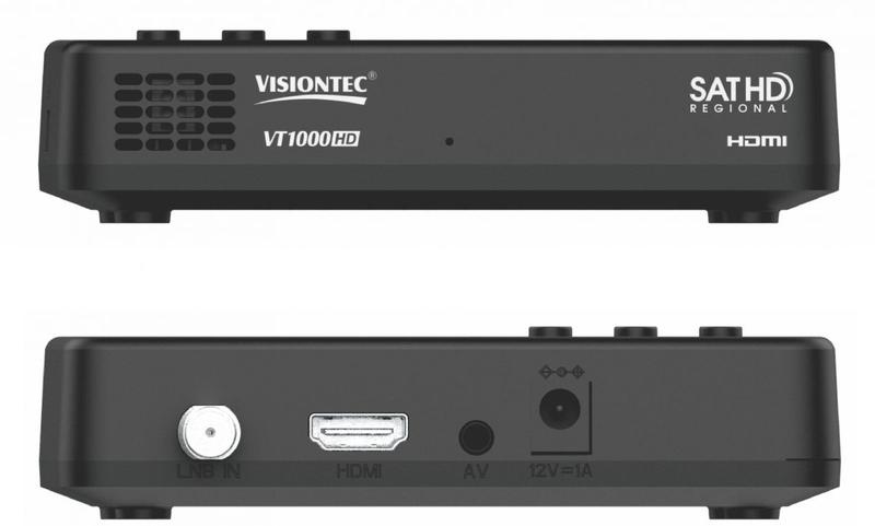 Receptor Digital Para Antena Parabolica Vt1000hd Visiontec - Eletronica Castro - Receptor ...
