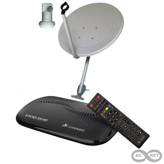 Receptor Digital VIVENSIS VX10 + Antena Banda KU 60 cm - Receptor ...