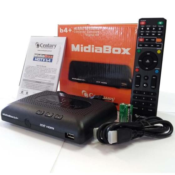 Receptor Midiabox B4+ Century Hd Digital Conversor Midia Box ...